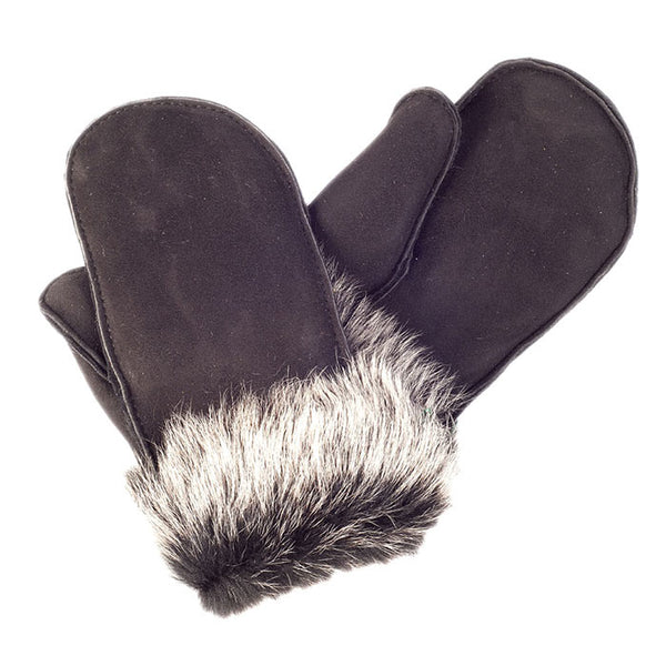 Ladies' Luxury Sheepskin Toscana Trimmed Mittens | Handmade in Britain ...